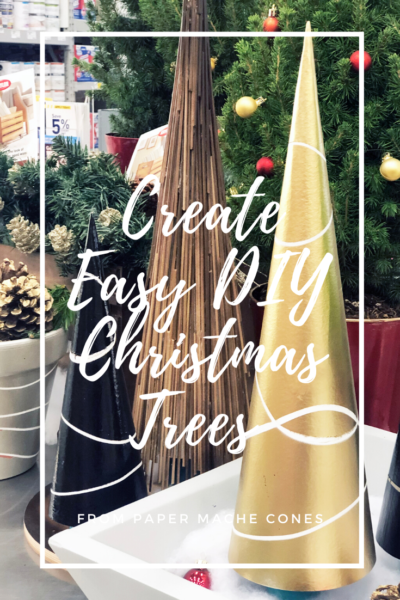 Create a Fabulously Easy DIY Christmas Tree from Paper Mache Cones ...